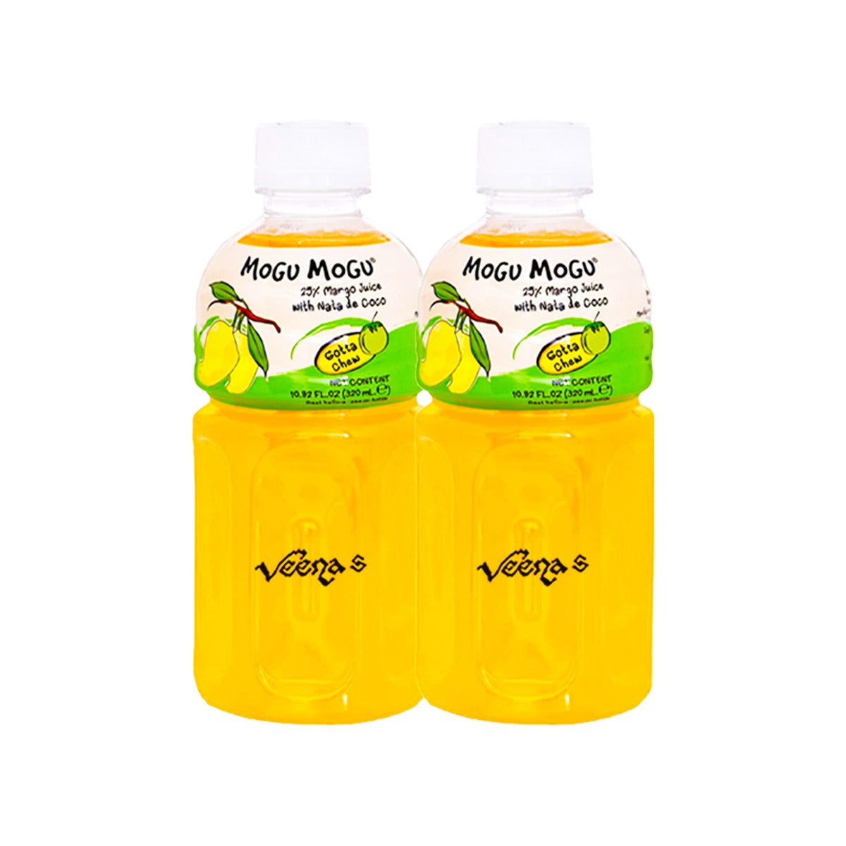 Mogu Mogu Mango Flavoured Drink (Pack of 2)320ml– veenas.com
