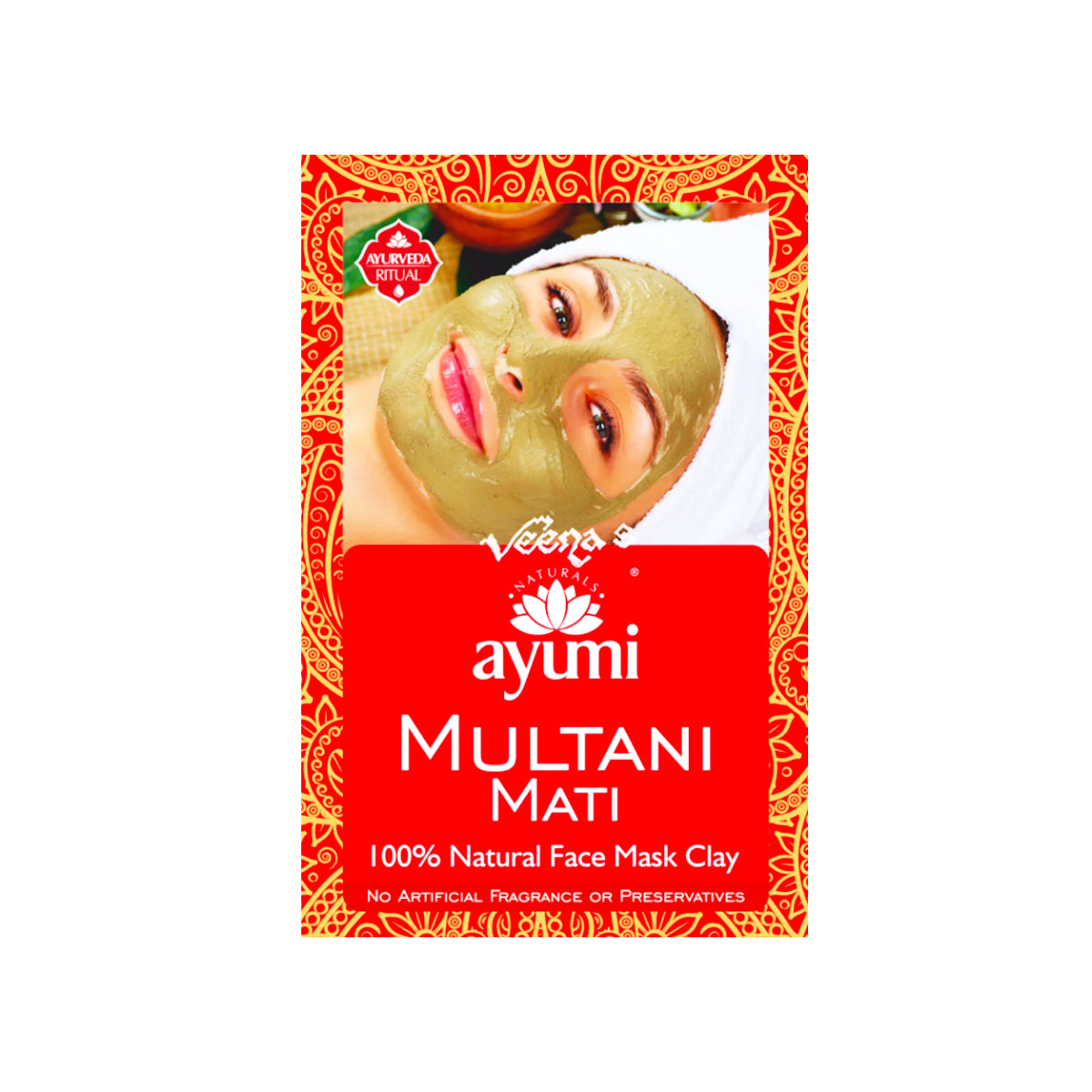 Buy Ayumi Pure Multani Mati 100g Online in the UK– veenas.com