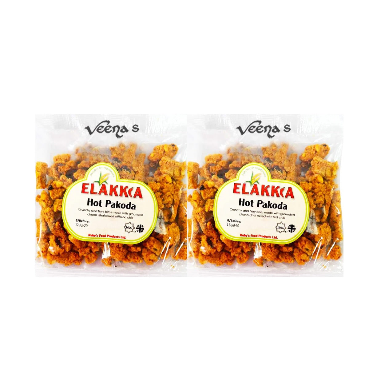 Elakkia Hot Pakoda (Pack of 2) 160g– veenas.com