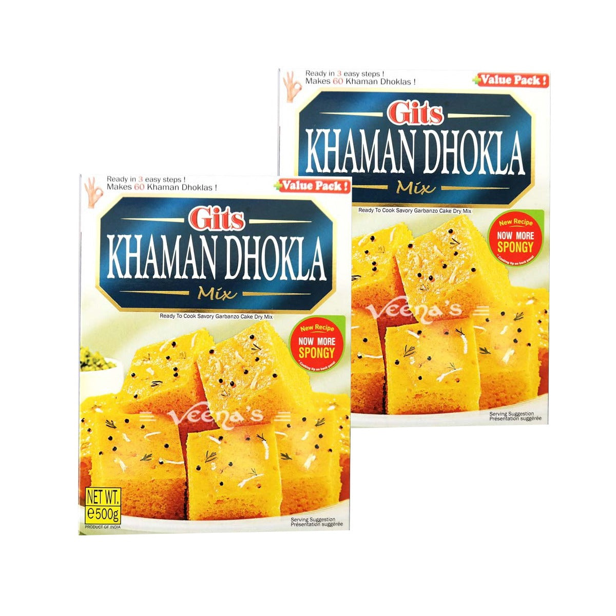 Gits Khaman Dhokla Mix (Pack of 2)500g– veenas.com