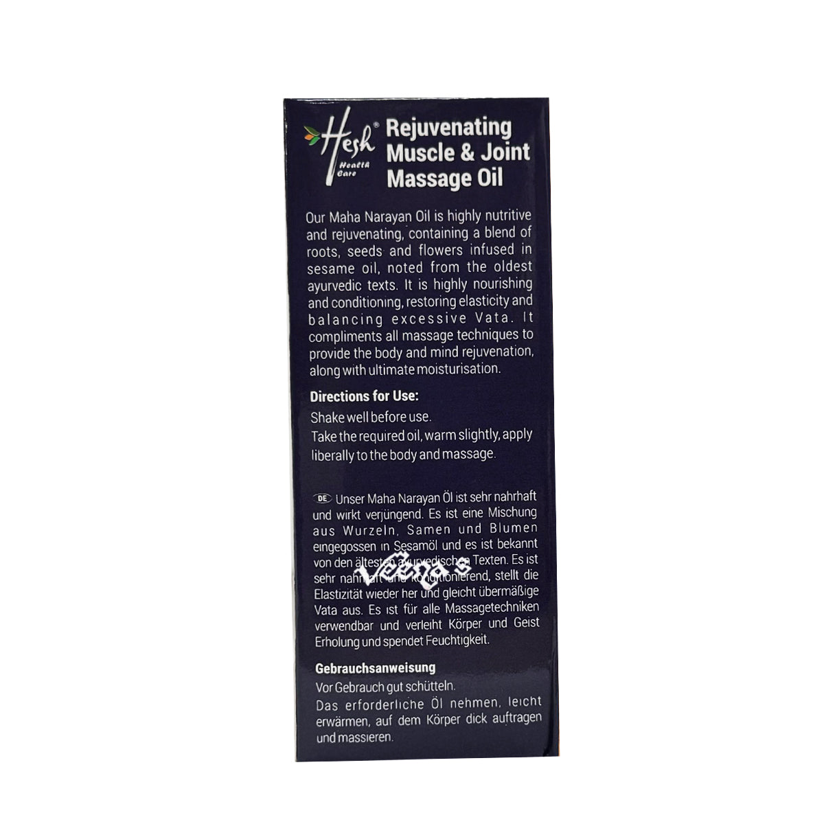 Buy Hesh Maha Narayan Oil 100ml Online in the UK– veenas.com