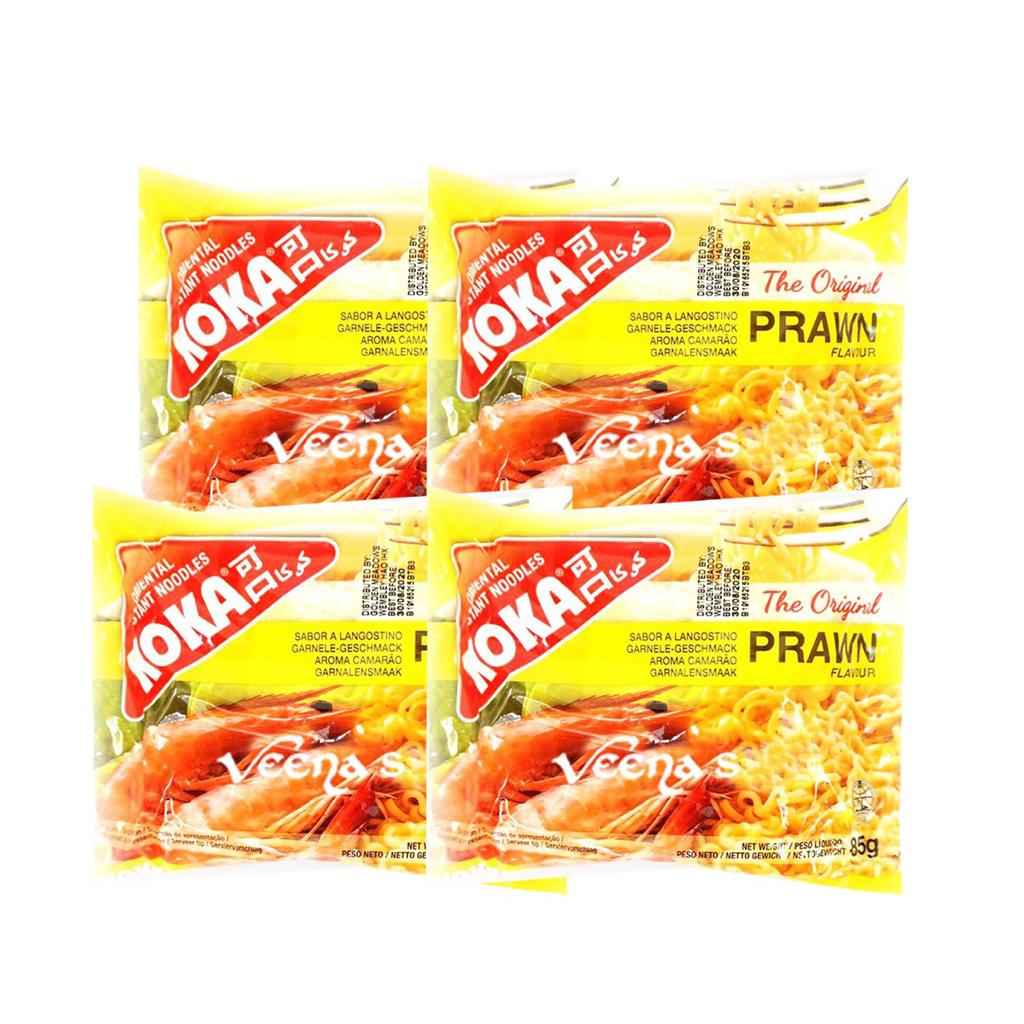 Koka Prawn Flavour Noodles (Pack of 4)85g – veenas.com