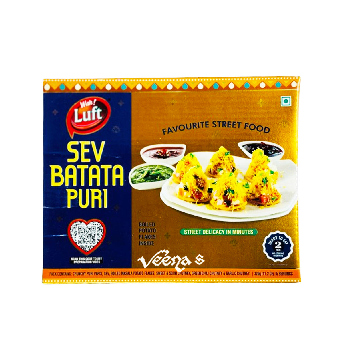 Wah! Luft Sev Batata Puri 320g– veenas.com