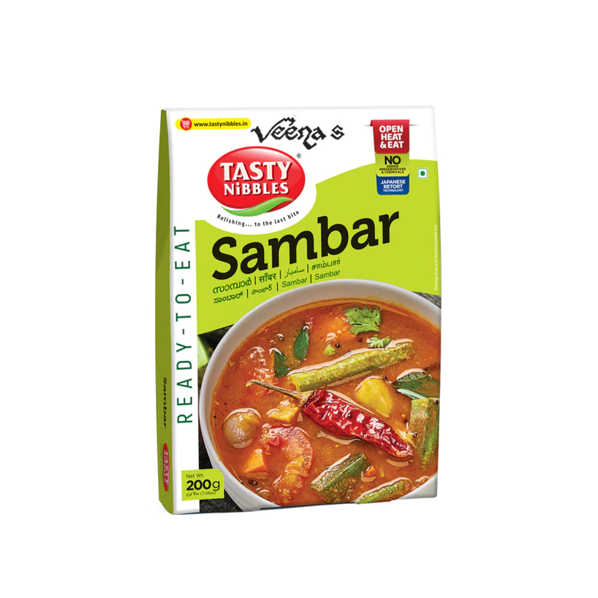 Tasty Nibbles Sambar Curry 200g – veenas.com