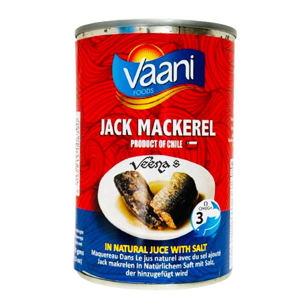 Vaani Foods Jack Mackerel in Natural Juice With Salt 425g – veenas.com
