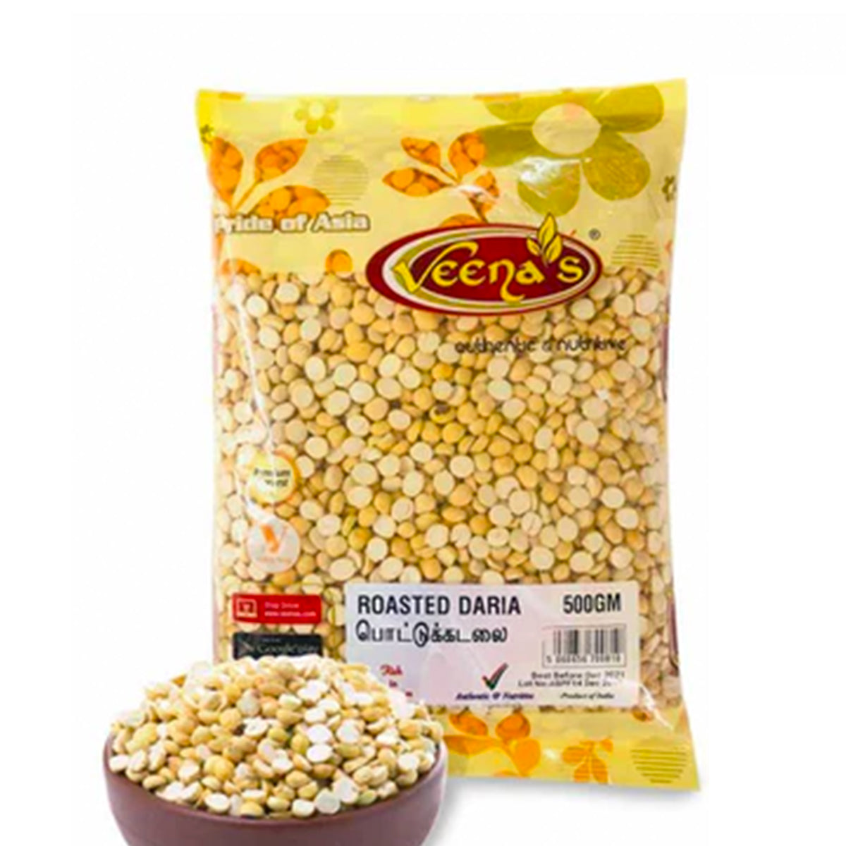 Buy Veena's Daria Dal (Roasted Gram) Online in UK | Veena’s – veenas.com