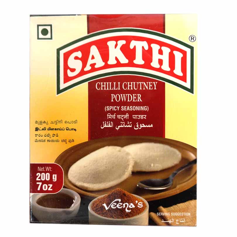 Buy Sakthi Chilli Chutney / Idli Chilli Powder 200G Online UK | Online ...