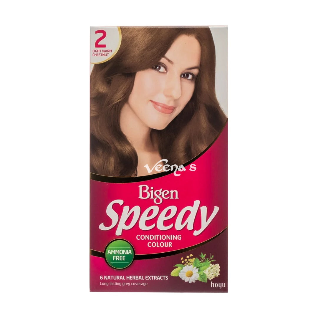 Buy Bigen Speedy Conditioning Color (2 Light Warm Chestnut) – veenas.com