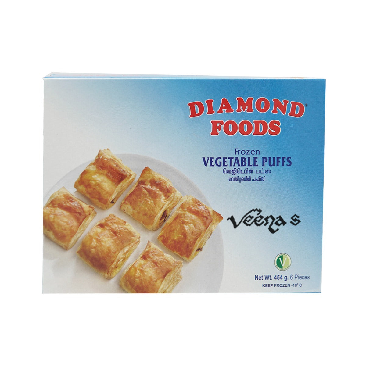 Buy Diamond Vegetable Puffs 454g Online in UK | Veena’s – veenas.com