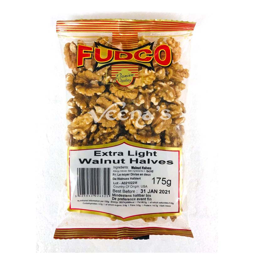 Buy Fudco Walnut Halves Online in UK | Veena’s– veenas.com