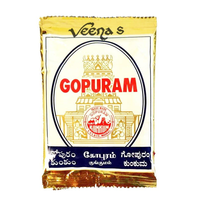 Buy Gopuram Kum Kum 40g Online in UK | Veena’s – veenas.com