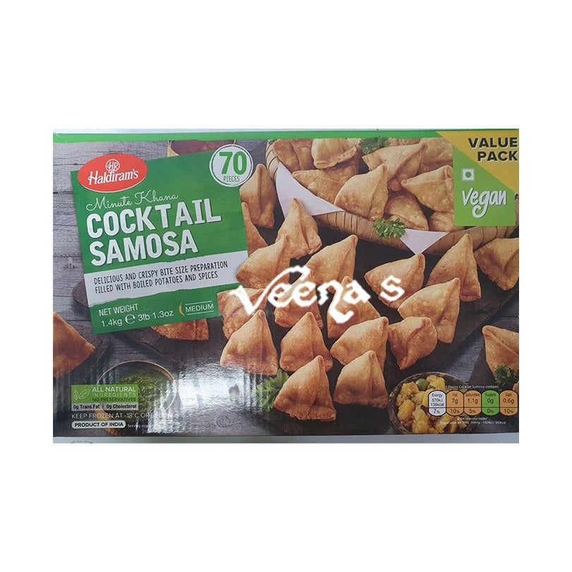 Buy Haldiram's Cocktail Samosa 1.4kg (70Pcs) Online in The UK – veenas.com
