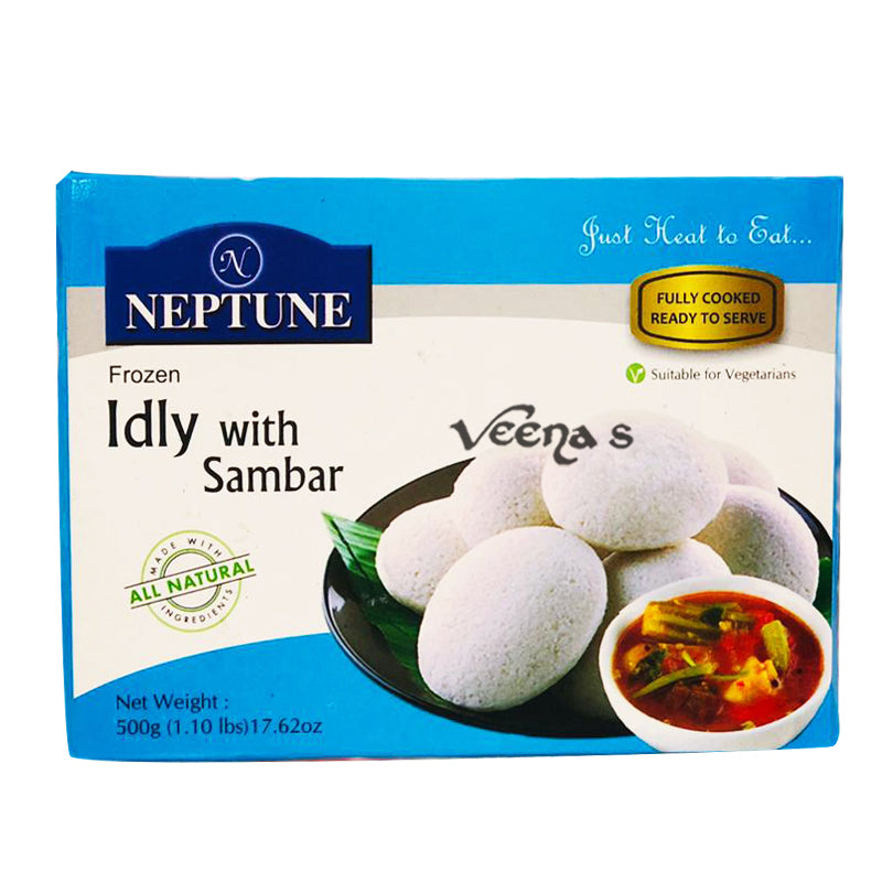 Buy Neptune Frozen Idly with Sambar 500g Online in UK | Veena’s ...
