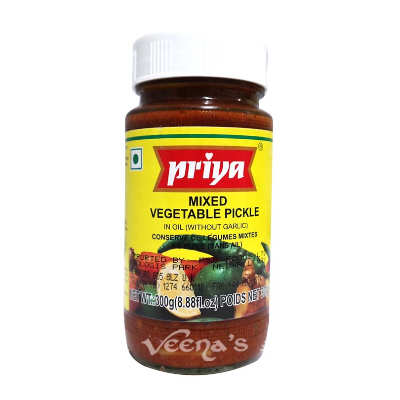 Priya Mixed Veg Pickle 300g– veenas.com