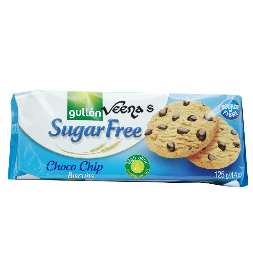 Gullon Sugar Free Choco Chips Biscuits 125g Q– veenas.com